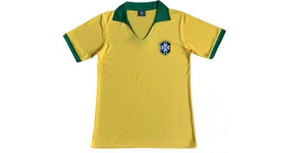 Loja loucos por futebol - Camisa retro Seleção do Brasil 1958 I jogador