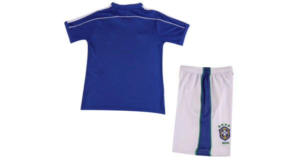 Kit infantil II Seleção do Brasil 1998 Away retro