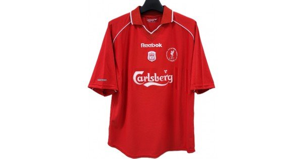 Camisa I Liverpool 2001 2002 Reebok Retro