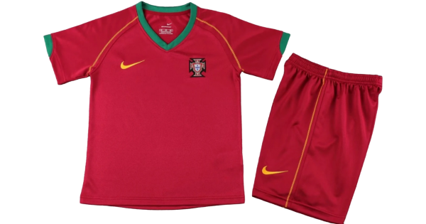 Kit infantil I Seleção de Portugal 2006 Home Retro