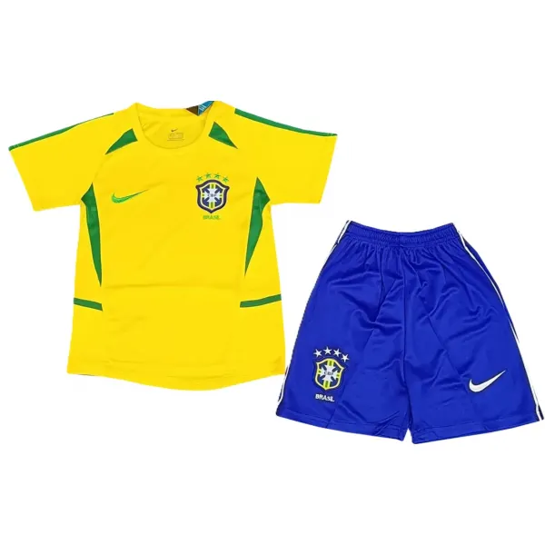 Kit infantil I Seleção do Brasil 2002 Home Retro